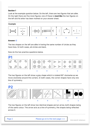 Free 11 plus practice paper