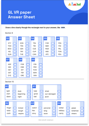 Free 11 plus practice paper